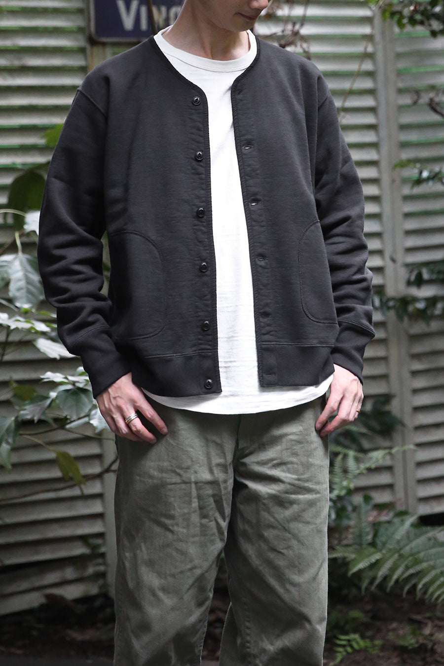 "MOTOR NEW VINTAGE" OLD LOOPWHEEL COTTON SWEAT CARDIGAN 旧吊り編みコットン スウェッ ...